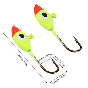 10Pcs High Carbon Steel Fishing Lure Hooks Fishing Tool Accessories Fishing Hooks Fishing Tackle Hooks Jigs Fishing Lures Bait Rigs Set for Freshwater Saltwater