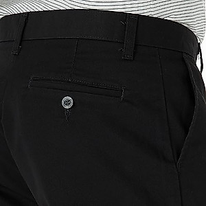 Lee Men's Total Freedom Stretch Relaxed Fit Flat Front Pant, Black, 40W x 29L