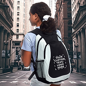 DISCOUNT PROMOS Custom Large Sports Backpacks Set of 100, Personalized Bulk Pack - Bring Everywhere You Go, Perfect for Travellers and Great for Everyday Use - Grey
