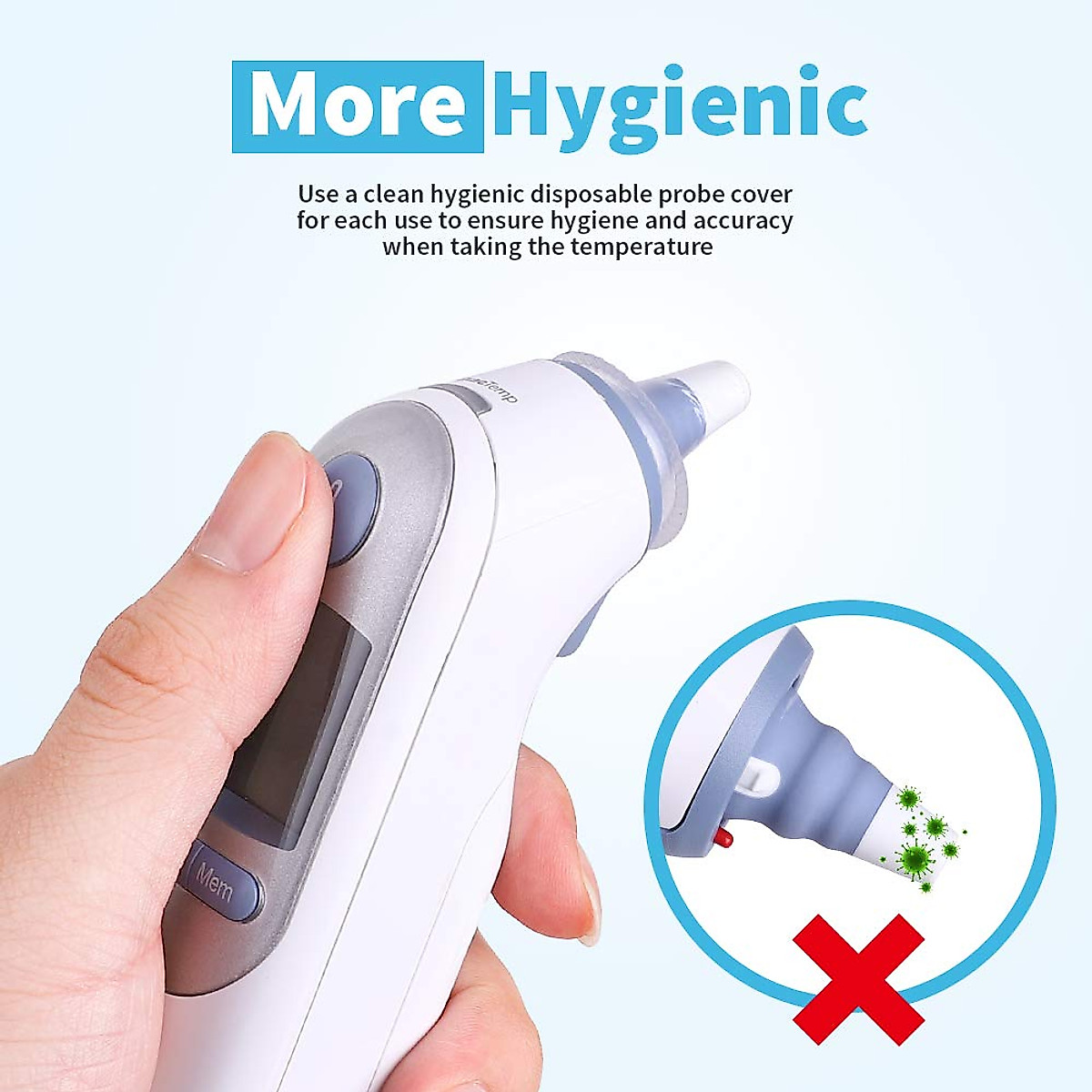 Ear Thermometer Probe Covers Lens Filters Refill Caps for All Braun Digital Ear Thermometer Models, BPA Free and Disposable for Braun Ear Thermometer (200)