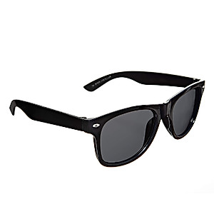 TheGag Black Sunglasses Bulk Party Favors 12 Pack Retro Black Sunglasses Exactly What You Are Looking For-Weddings-Men In Black Costume-Graduations Mardi Gras Bachelor Party Adult Kids