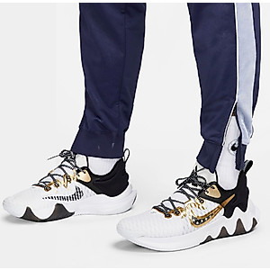 Nike Giannis Men's Lightweight Basketball Pants (Blackened Blue, Medium)