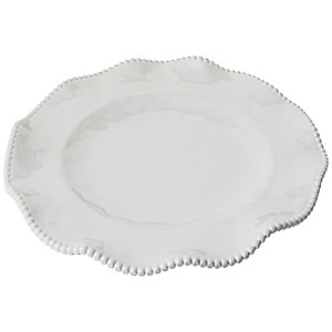 Certified International Perlette Cream Melamine 11" Dinner Plates, Set of 4