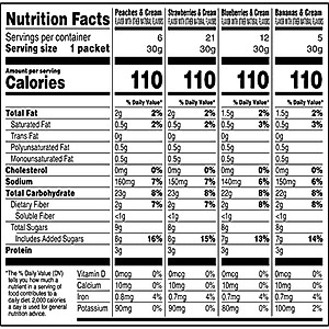 Quaker Instant Oatmeal Fruit & Cream Variety Pack,44 Count (Pack of 1)