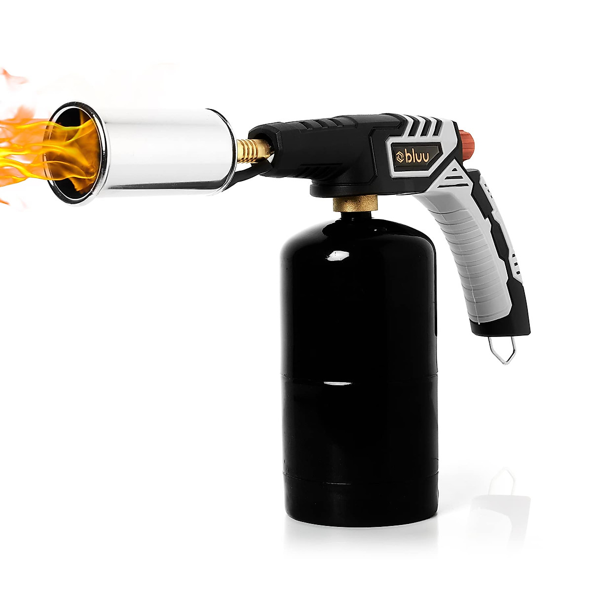 Bluu Propane Cooking Torch,Charcoal Lighter, Kitchen Blow Torch Grill Gun for Sous Vide & Searing Steak & BBQ & Creme Brulee, Campfire Starter, Butane Torch, Multi-Function Food Torch