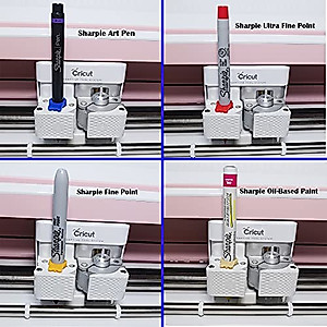 17 Packs Pen Adapter Set Compatible with Cricut (Explore Air, Air 2,Air 3, and Maker,Maker 3), Pen Adapter Compatible with (Sharpie/Bic/Crayola/Sakura/Pilot/Pentel/Paper Mate/Mitsubishi uni-Ball)