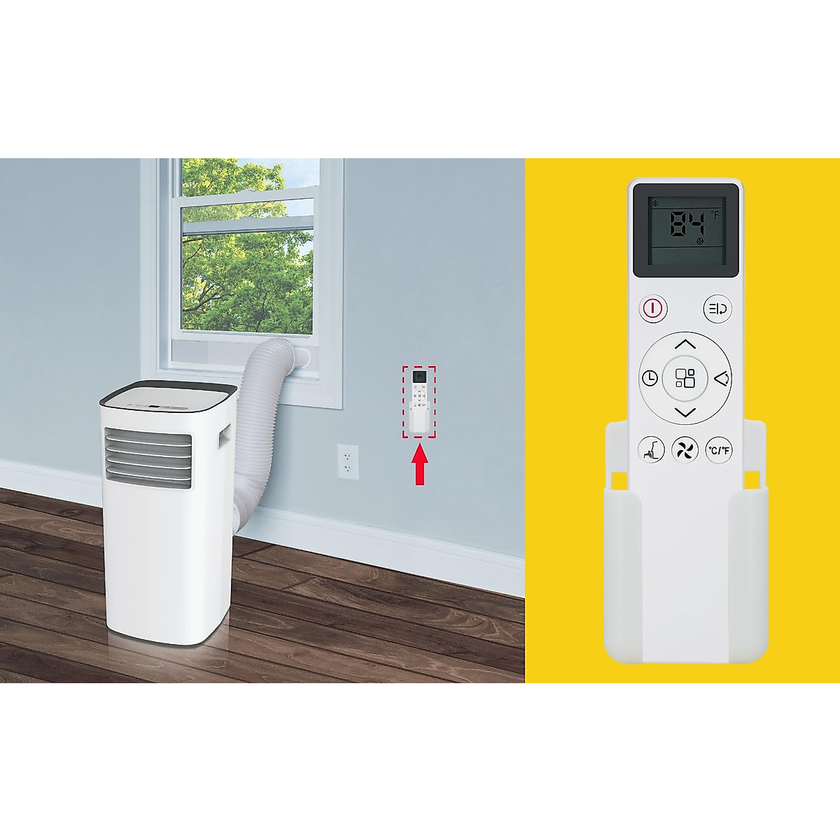 Replacement Remote Control for EUHOMY AC-10D Portable Air Conditioner