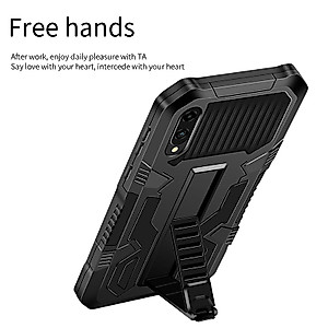 Compatible with Oppo Reno2 F Case,Built-in Kickstand Shockproof Protective Cover,Compatible with Oppo Reno2 F Case 2 in 1 Phone Case Cover HEI