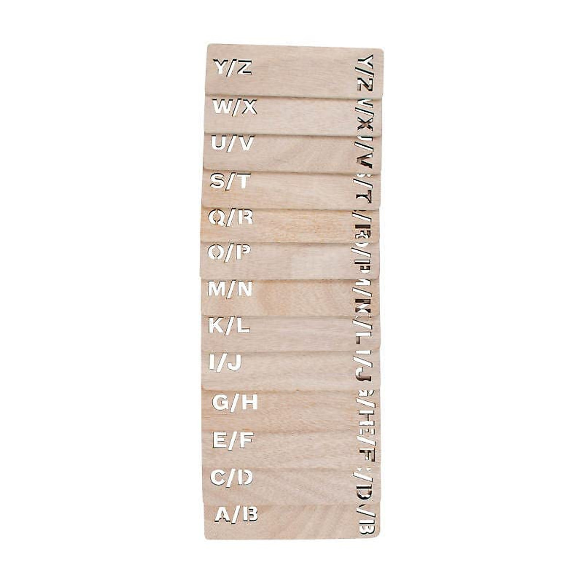 Kozy Home Décor Alphabetical Media Dividers for CD’s. Books, Comic Books or DVD’s - A-Z Wooden Dividers for Vertical & Horizontal Arrangement – 8 x 1.5 Inches Shelf Organizers