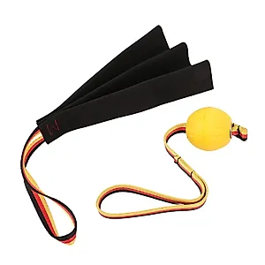 JOROBURO Leather Bite Rag, Multifunctional Tear Resistant Interactive Dog Training Bite Rag, Biting Toy Pet Bite Toy Training Toy Tug Puppy Bite Rag for Large Dog Breeds