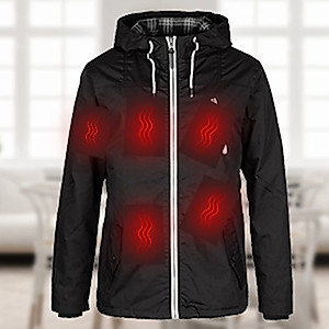 Portable Cloth Heaters, Clothes Heating Pad with 5pcs Heating, USB Electric Heated Pad Adjustable Temperature Warmer for Outdoor Winter Clothes Seat Pet Dogs and Cats Warmer