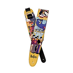 D'Addario Accessories Beatles Guitar Strap - Guitar Accessories - Electric Guitar Strap, Acoustic Guitar Strap, Acoustic Electric Guitar Strap & Bass Guitar Strap - Yellow Submarine