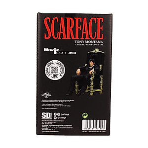 SD Toys Movie Icons Scarface: Tony Montana Throne 7" Figure