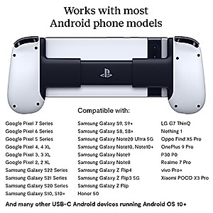 BACKBONE One Mobile Gaming Controller for Android [PlayStation Edition] - Turn Your Phone into a Gaming Console - Play PlayStation, Xbox, Fortnite, Call of Duty, Minecraft, Roblox & More