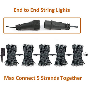 Connectable Red and Green Christmas String Lights, 2Pack 164FT 400LED Christmas Lights for Outdoor Indoor, Plug In Christmas Tree Lights with 8 Modes, String Lights for Christmas Decorations Holiday