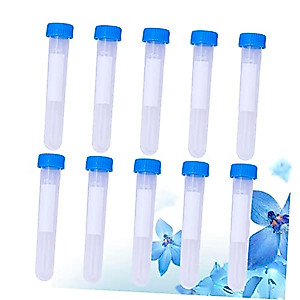 Hohopeti 10 Pcs Bottles for Needles Storage Container with Lid Clear Container Compartmentalized Storage Containers Craft Storage Containers Sewing Needles Container Bead Kit Bead Container