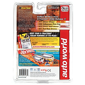 Auto World Xtraction 1971 Ford Baja Bronco (Blue) HO Scale Slot Car