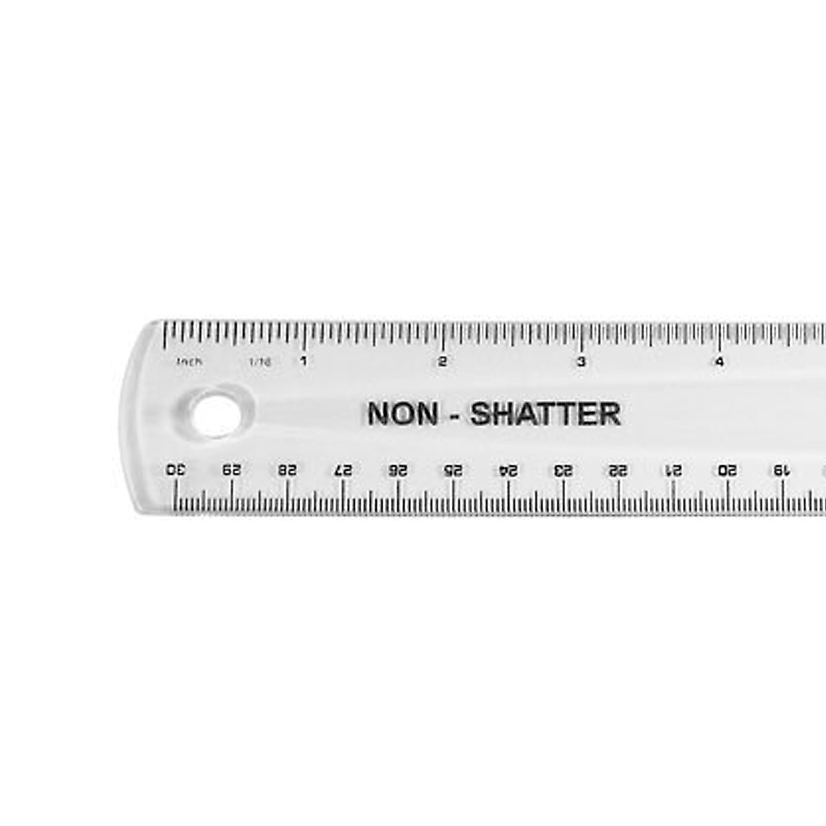 Westcott Non-Shatter Ruler, Clear, 12 Inches,(13862)