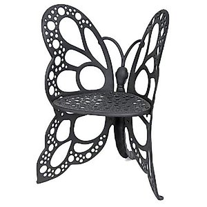 Flower House FHBC205 Butterfly Chair, Black