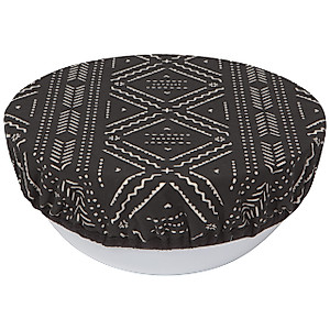 Now Designs Onyx Save It Reusable Cotton Bowl Covers 7.5 and 9.25 inch, Set of 2