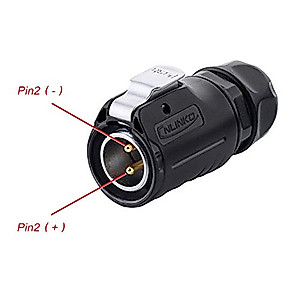 ACOPOWER Adapter-SAE to Furrion 2 Pin Connector, Black