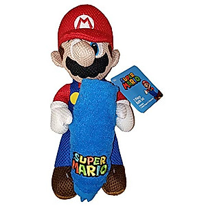 Jay Franco & Sons Super Mario 2 Piece Bath Set Mesh Hugger & Washcloth