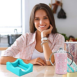 Cup Cradle for Crafting Tumblers, Tumbler Vinyl Holder for Vinyl Decals, Tumbler Supplies with Felt Edge Squeegee for Decals on Cups and Bottles