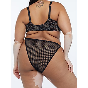 Savage X Fenty, Women's, Cold-Hearted Snake Lace String Bikini, Venomous Vixen Snake Lace, M