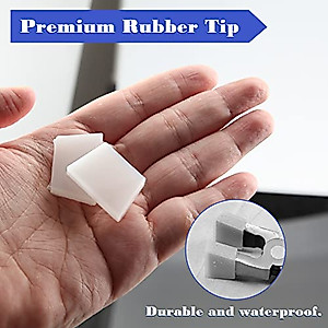 SPEEDWOX 6 Pcs Replacement Rubber Tips Kit for Glass Breaking Pliers Key Fob Pliers Flat Jaws for Key Fob Hardware Install and Stained Glass Work Supplies and Tools