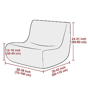 jiahesuw Stretch Sofa Seats Cushions, Single Seats Slip Resistant Couch Protectors for Home and Office