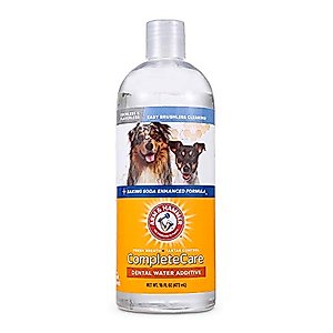 Arm & Hammer Complete Care Fresh Dental Water Additive for Dogs and Cats - Dog Water Additive, Dog Mouth Wash, Dog Dental Rinse, PetWater Additive, Cat Dental Care Bad Breath, Cat Supplies