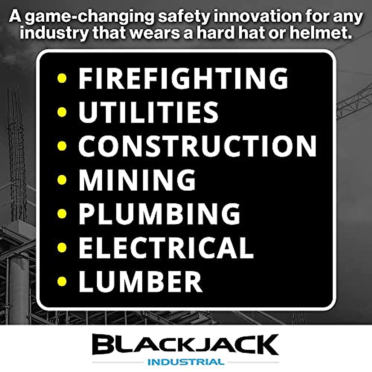Blackjack Industrial BJi001 Hard Hat Clips for Headlamp, Lights, & Goggles| Fits All Hard Hats & Helmets | Heat Resistant for Mining, Oil and Gas, Utilities, and Construction Workers (Pack of 4 Clips)