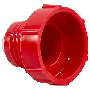 Caplugs PD-40 PD Series – Plastic Threaded Plug for Flared JIC Fittings, 1000 Pack, Red LD-PE, Thread Size 7/16"-20 Open End Protection, Leak Prevention, Automotive, Hydraulic Systems (99191174)