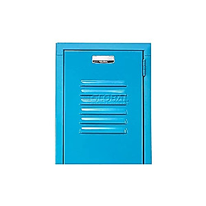 GLOBAL INDUSTRIAL Double Tier Locker, 12x15x36, 2 Door, Ready to Assemble, Blue