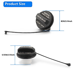 Gas Cap Fuel Cap OEM 31010-3L600 For Hyundai Accent Azera Elantra GT Entourage Equus Genesis Coupe Santa Fe Sonata Tucson Veloster, Kia soul sedona Forte Sportage Sorento Optima Amanti Fuel Tank Caps.