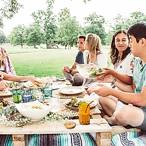 YOOLANSA [ 6 PCS Colored Drinking Glass with Bamboo Lid and Straw Set,16oz Can Glass with Lid and Straw, Soda Can Glass,Iced Coffee Glass,Milk Glass(3 Amber + 3 Green)