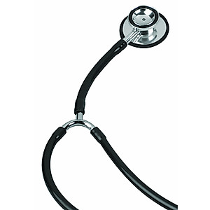 Veridian 05-132 Teaching/training Aluminum Dual Head Stethoscope, Black