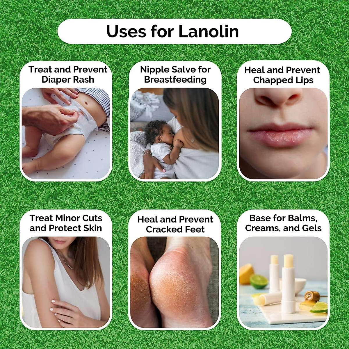 Lanolin (Anhydrous) - Ultra Refined Butter - Use for Lotion, Cream, Lip Balm, Oil, Stick, or Body Butter 4oz - Natural Nipple cream - lip balm By HalalEveryday®