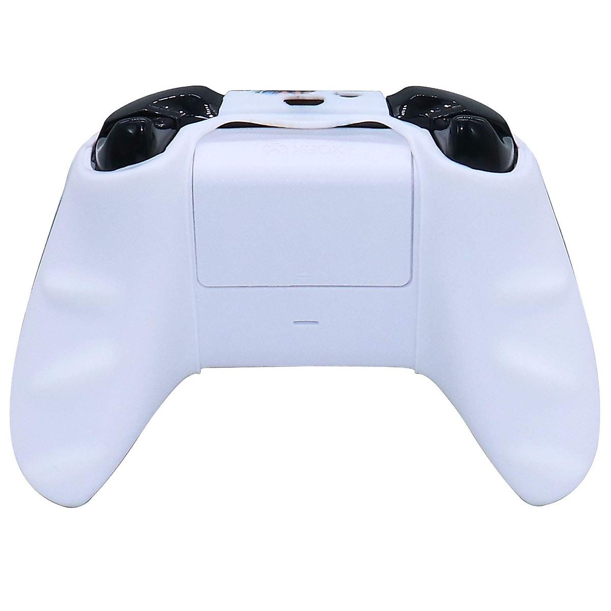 RALAN Controller Skin for Xbox One, Anti-Slip Silicone Controller Cover Protector Case Compatible for Xbox 1 Wireless/Wired Gamepad Joystick with 4 Thumb Grips Caps and Black Pro Thumb Grip x 8