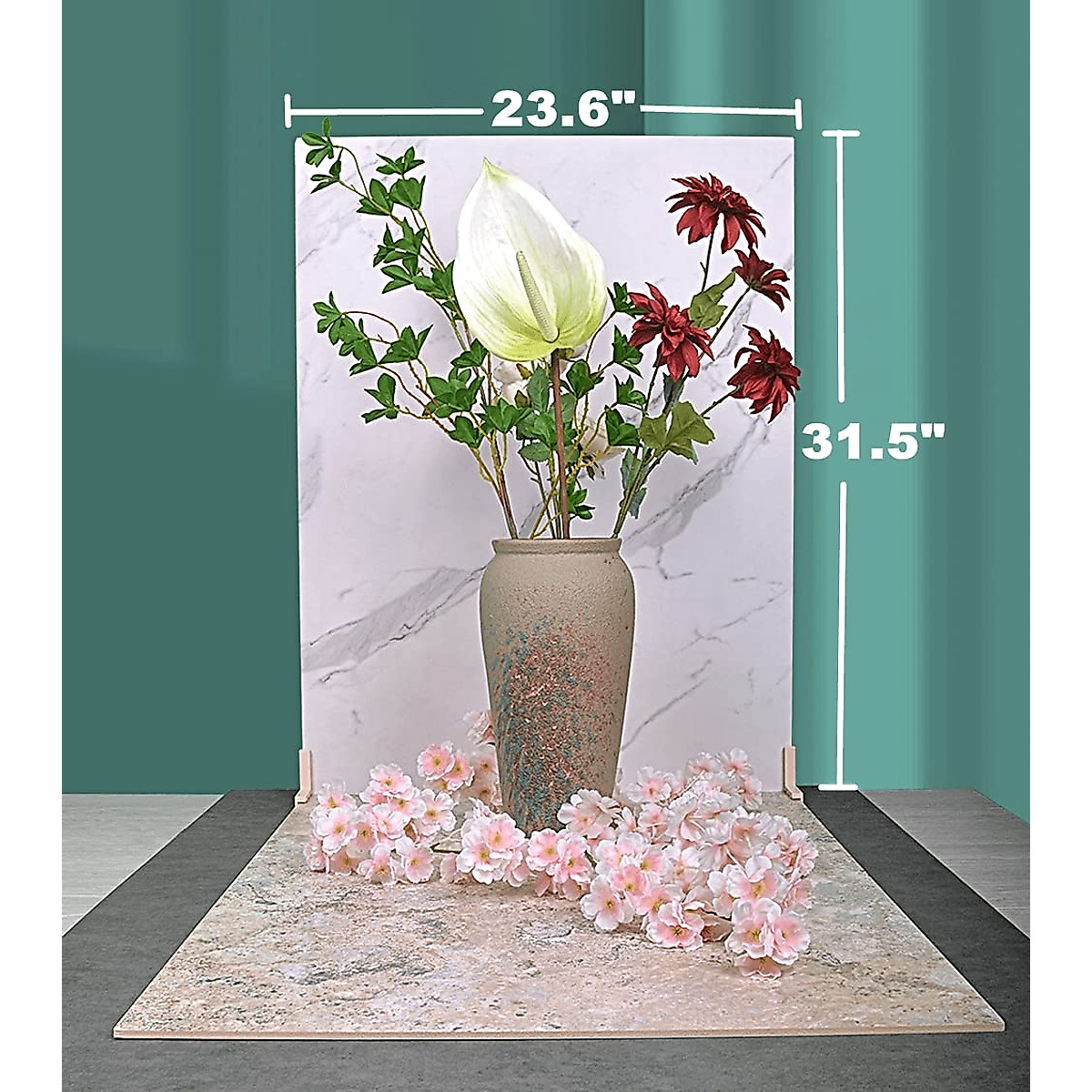 32x24in Photo Backdrop Boards for Flat Lay or Product Photography Background,Double-Sided Waterproof Food Photography Backdrop for Bloggers,Photographer and Online Seller