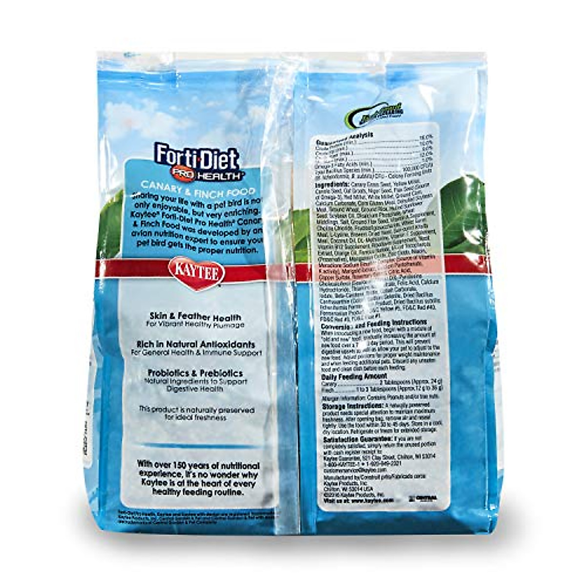 Kaytee Forti-Diet Pro Health Canary & Finch Pet Bird Food, 2 Pound