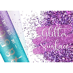 Onebttl Dance Teacher Appreciation Gift for Women, Her - & 5 6 7 8 Live Love Dance - Gifts for Dance Teachers - 20oz/590ml Stainless Steel Insulated Tumbler with Straw, Lid - Glitter Purple