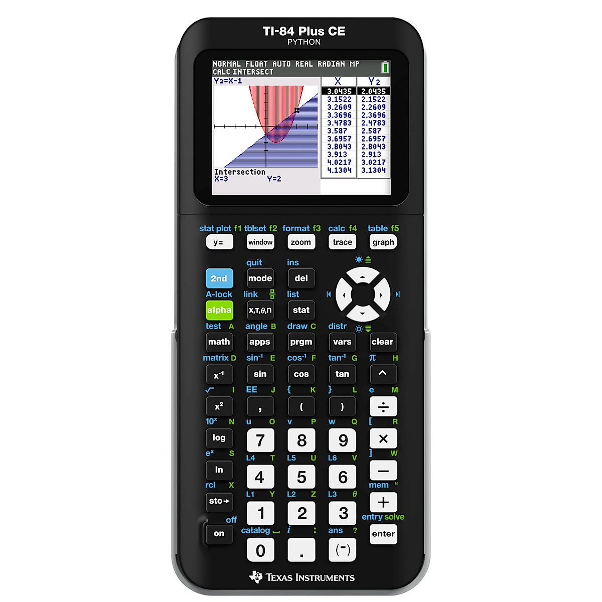 Texas Instruments TI-84 Plus CE Color Graphing Calculator, Black 7.5 Inch
