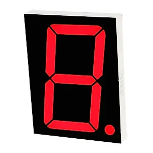 uxcell Common Anode 10 Pin 1 Bit 7 Segment Display 3.39 x 2.56 x 0.47 Inch 3" Red LED Display Digital Tube