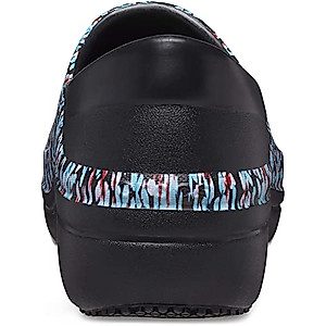 Crocs Women's Neria Pro II Clogs, Slip Resistant Work Shoes, Black/Ice Blue, Numeric_8