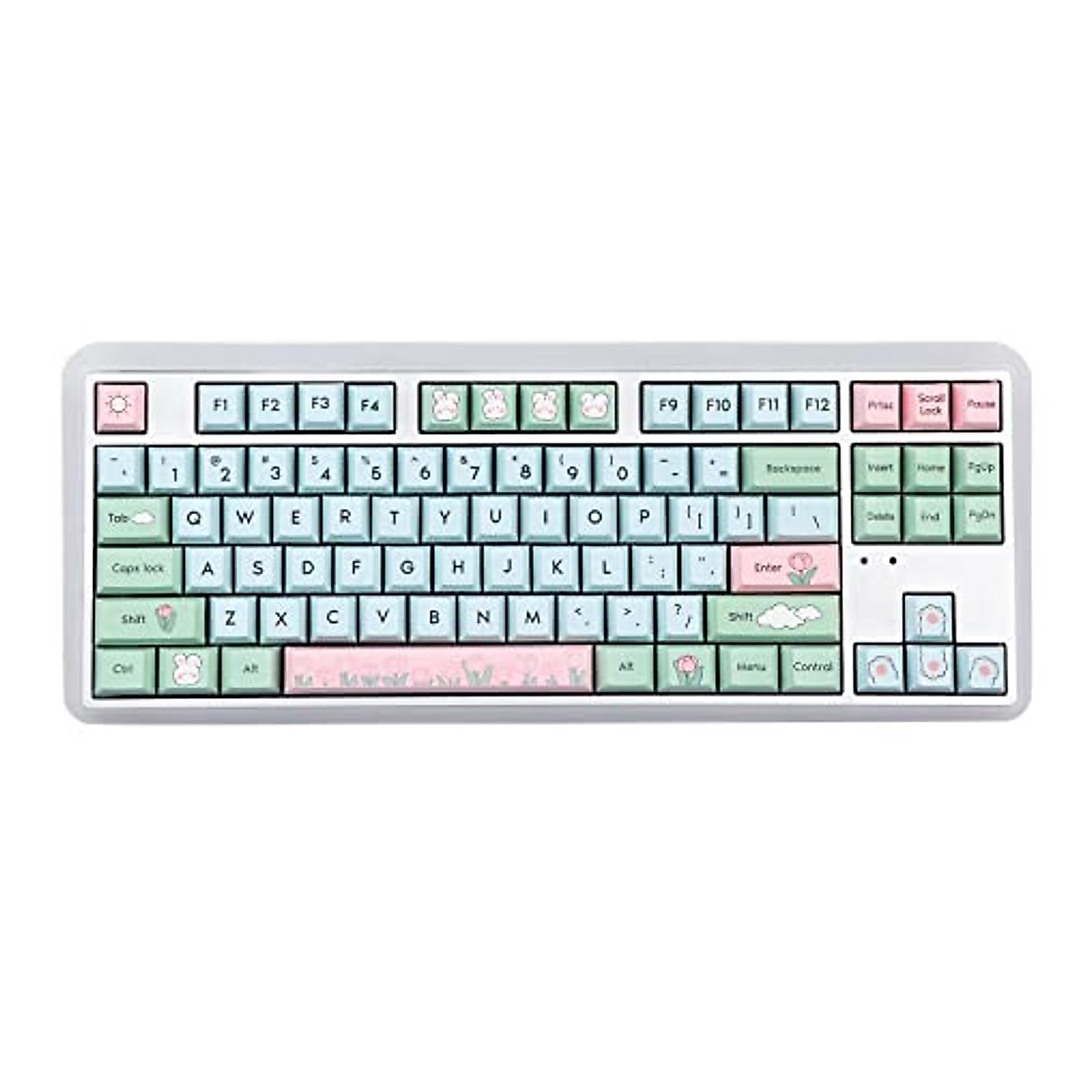 EPOMAKER Alice’s Adventure 156 Keys Cherry Profile PBT Dye Sublimation Keycaps Set for Mechanical Gaming Keyboard, Compatible with Cherry Gateron Kailh Otemu MX Structure