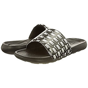 Nike Men's Victori One Slides, Black/White-black, 9