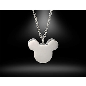 FIKA Mickey Pendant Necklace Cremation Ashes Remembrance Urn Pendant Necklace Jewelry Filling Kit Included (Mickey)