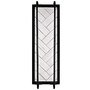 Autumn Alley Decorative Modern Farmhouse Bathroom Towel Rack Holder, Wall Mount – Rustic Bathroom Accessories – Black and White Farmhouse Bathroom Decor – Striking Shiplap Design