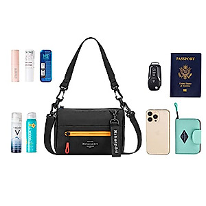 Sherpani Skye, Small Crossbody Purse, Nylon Crossbody Bag, Lightweight Cross Body Bag, Shoulder Bag, Purses for Women, RFID Protection (Chromatic)